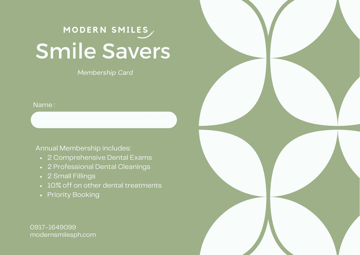 Smile Savers Membership Card – Modern Smiles